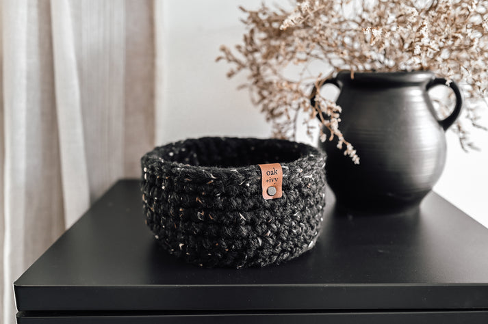 Neutral Crocheted Nesting Basket / Home Decor – OAK + IVY