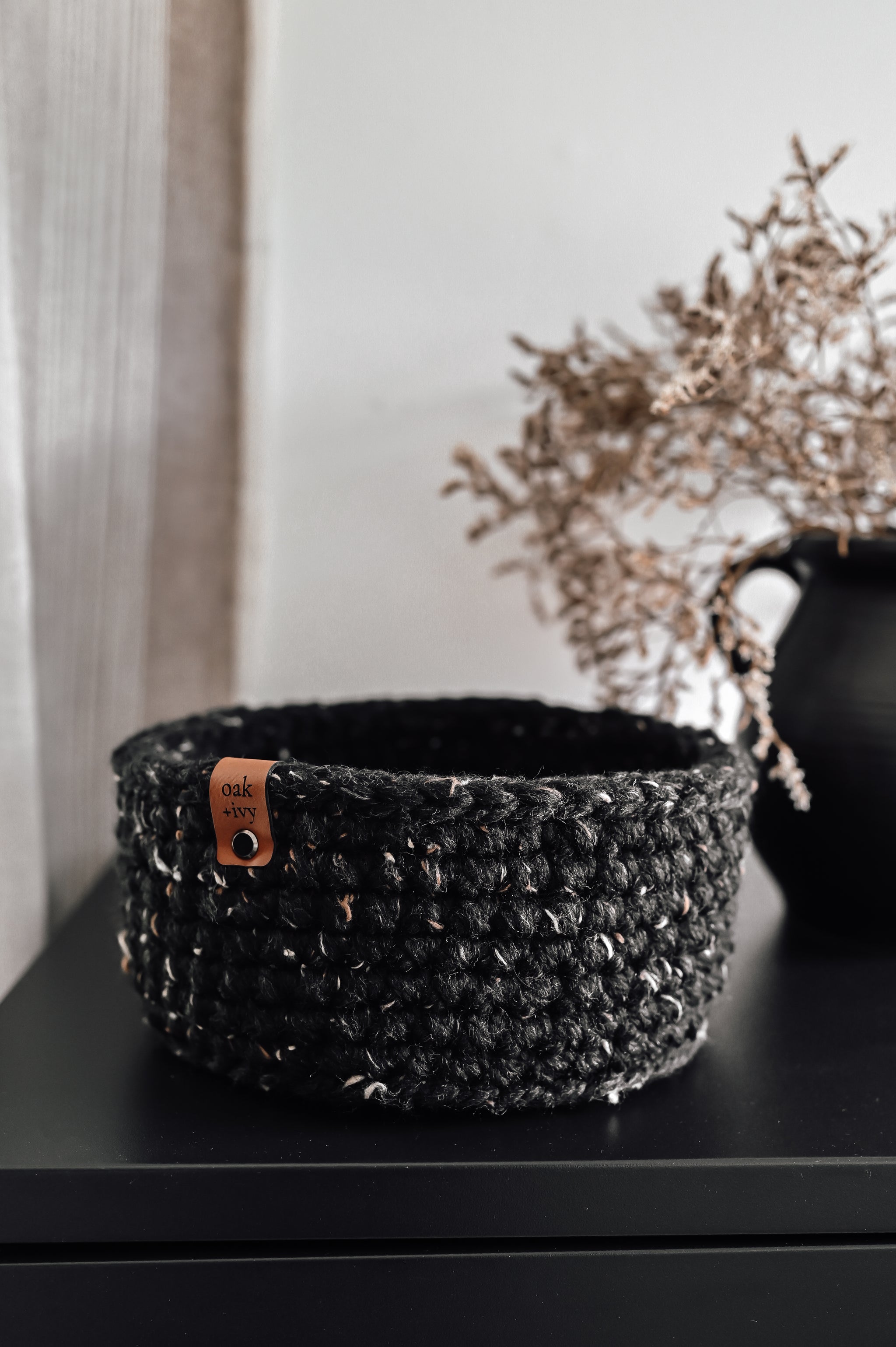 Neutral Crocheted Nesting Basket / Home Decor – OAK + IVY