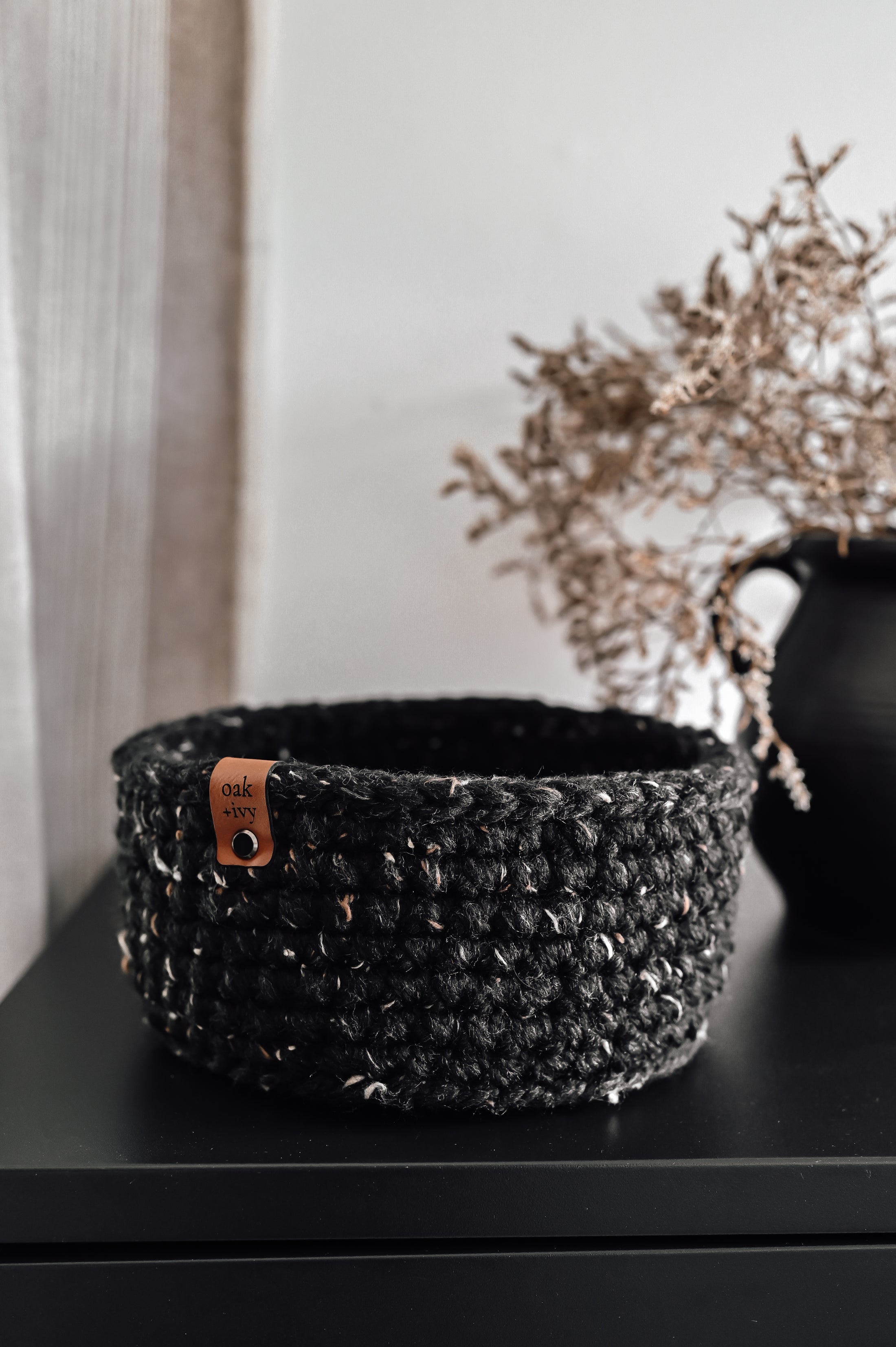 Neutral Crocheted Nesting Basket / Home Decor – OAK + IVY
